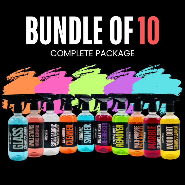 Bundle of 10 Chemicals with 10 Kits 500ml Each | Shinare